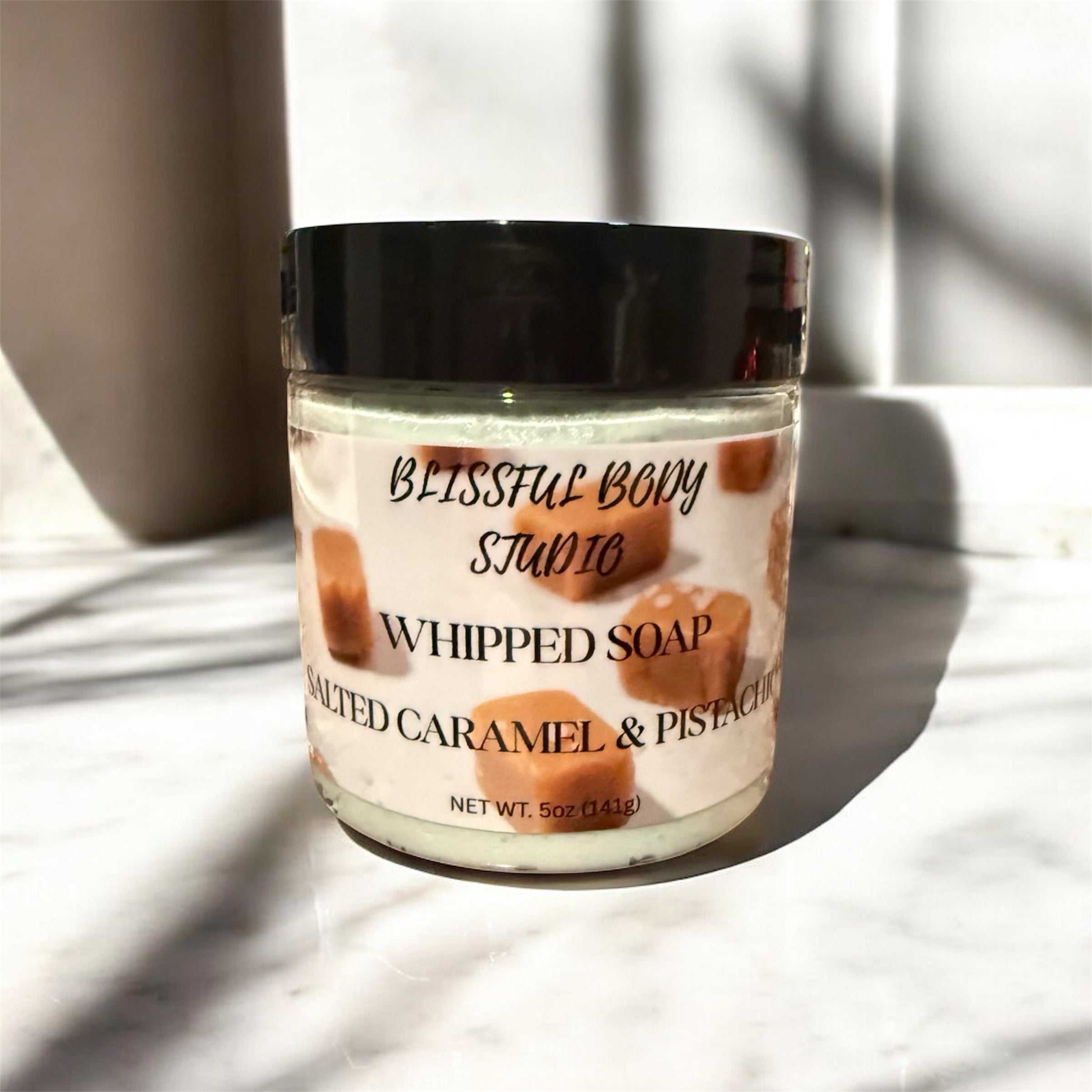 Salted Caramel & Pistachio Whipped Body Soap – Blissful Body Studio